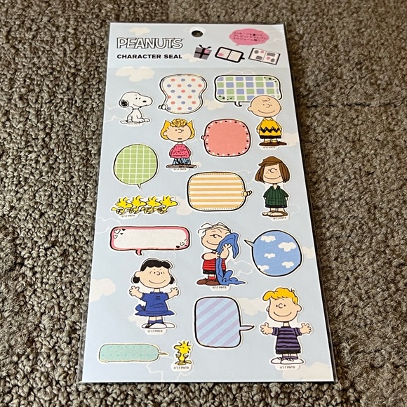 Peanuts | Design | Peanuts Sticker Sheet Speech Bubble Japan Exclusive ...